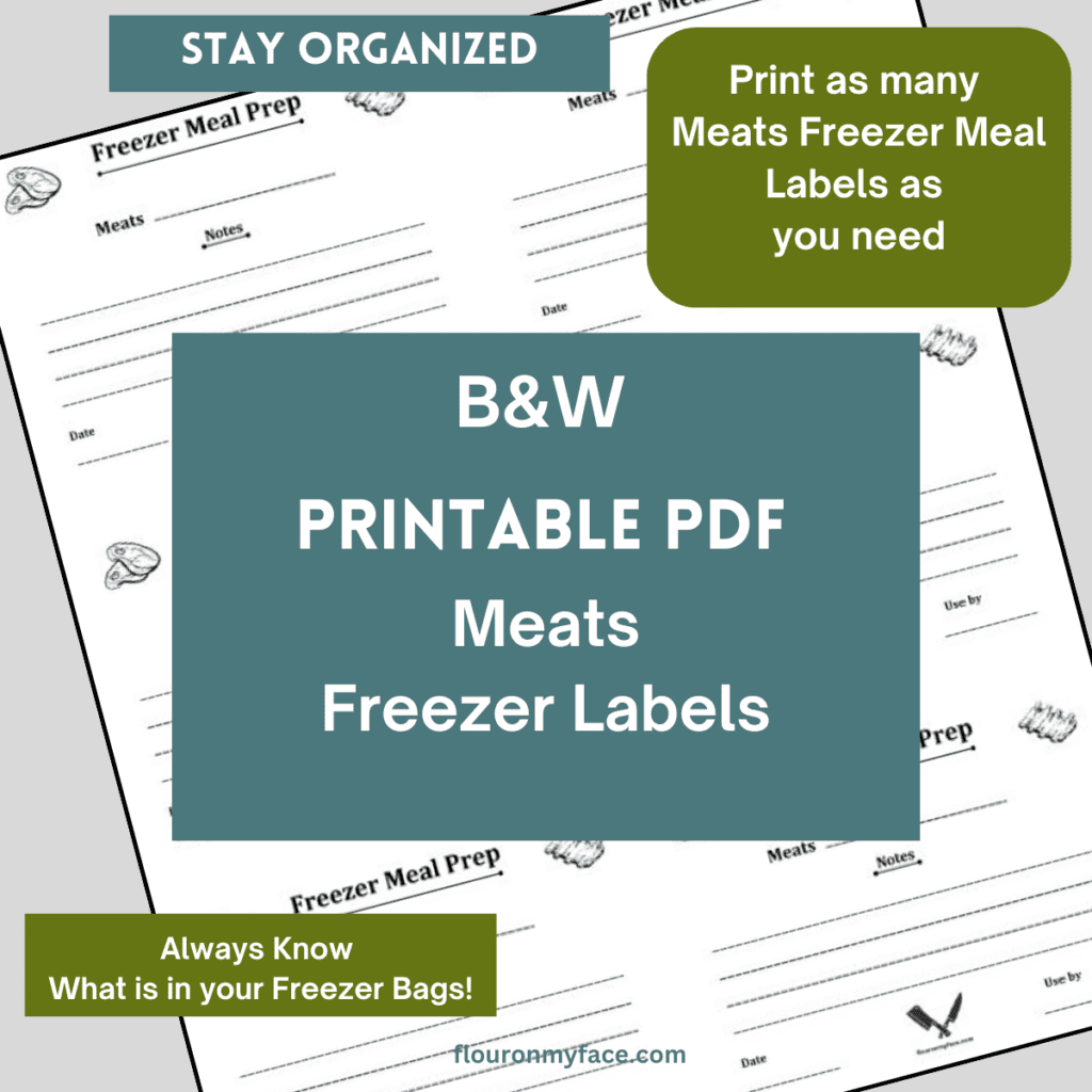 Meats Freezer Meal Labels - Flour On My Face