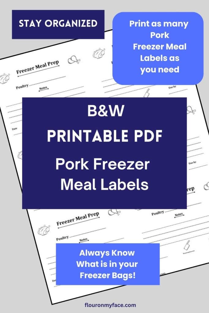 Pork Freezer Meal Labels - Flour On My Face