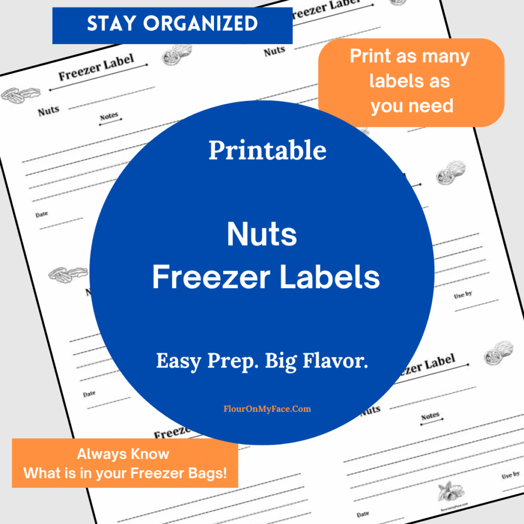 Nuts Freezer Labels - Flour On My Face